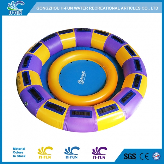 Safety 6 Person Slide Round Raft With Airbag Seats Manufacturer